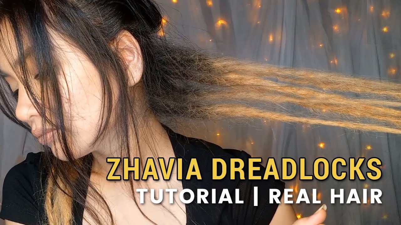 Zhavia Dreadlocks Tutorial - Real Hair - YouTube