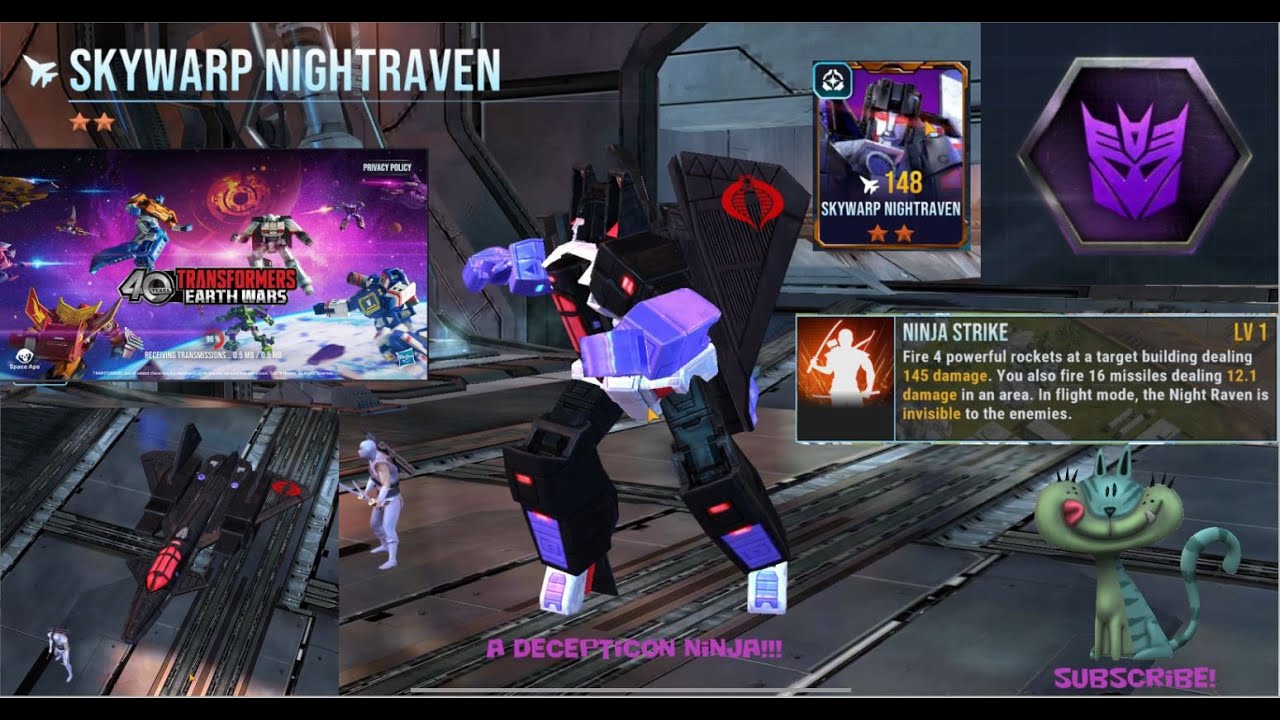 Transformers Unleashing SKYWARP Nightraven A Decepticon Ninja with ...