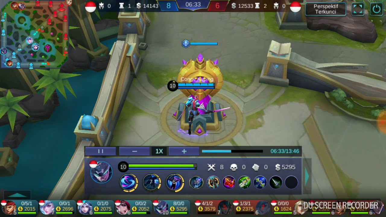 Enaknya belajar hero saber Mobile legend dari akun warrior (Conge ...