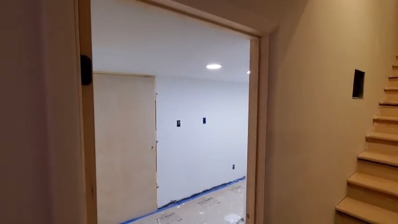 Storage Room Smooth Drywall and Ready for Paint | Remodelaholic - YouTube