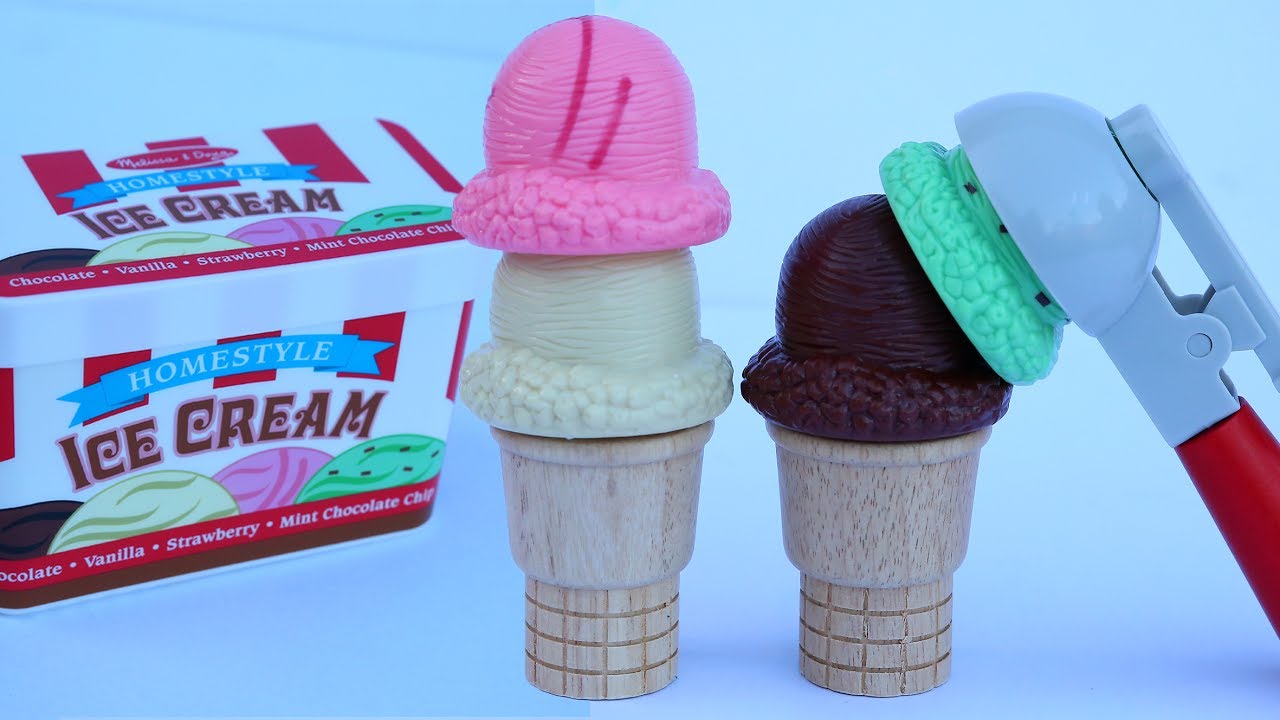 Ice Cream Cone Play Set Pretend Play Play Doh Butterfly - YouTube