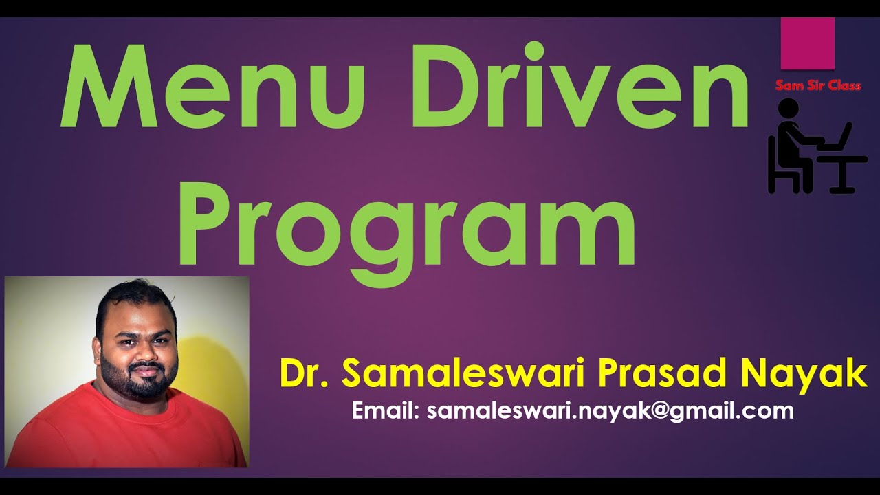29.Menu Driven Program using Switch & Loop - YouTube