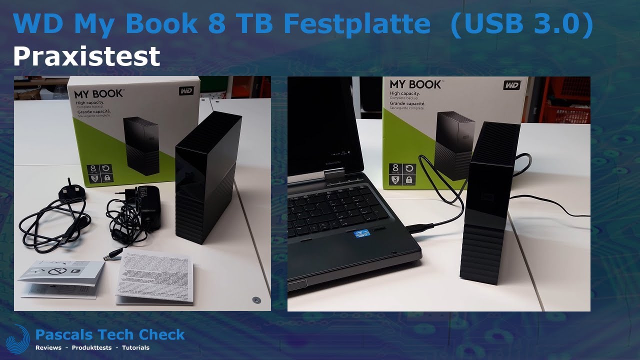 Western Digital (WD) My Book 8 TB USB 3.0 Desktop-Festplatte || Im Test ...