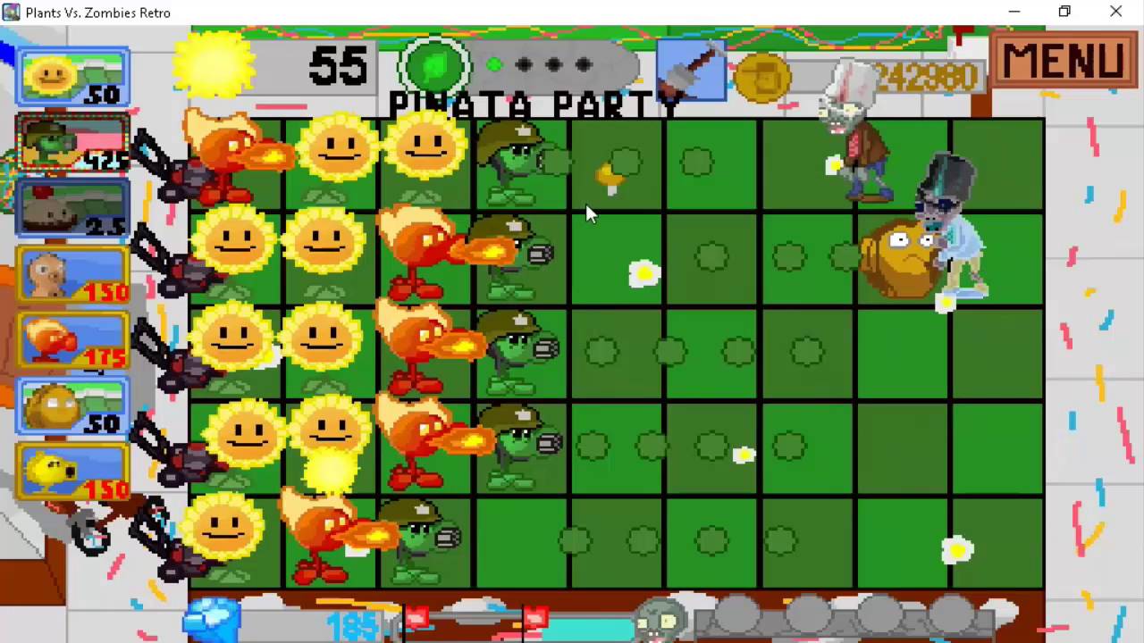 Pvz Retro Part 2 v02 Party and Quest (gameplay) - YouTube