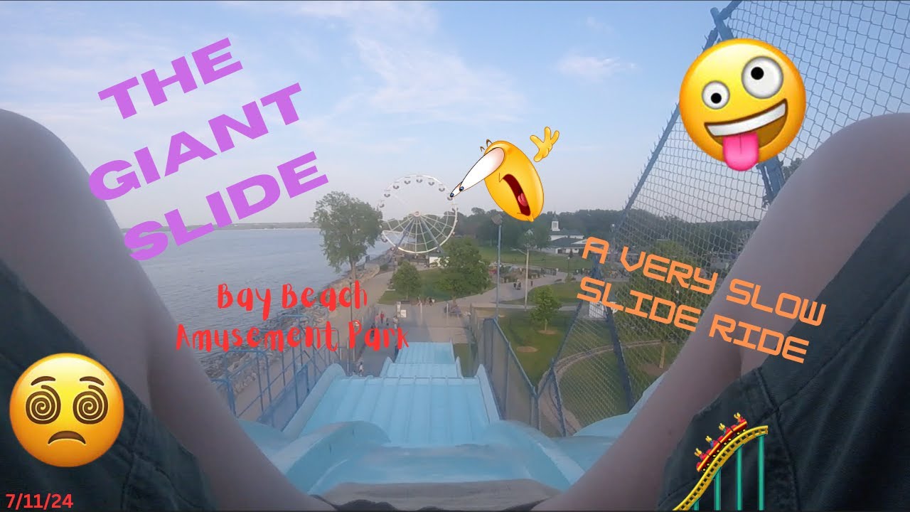 The Giant Slide POV - Bay Beach Amusement Park - YouTube