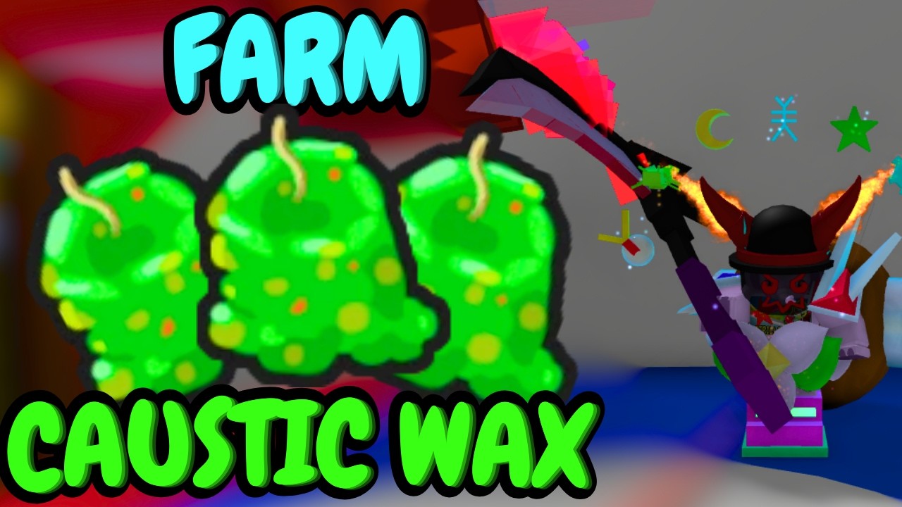FARMING Caustic Waxes Like a PRO in Bee Swarm Simulator! - YouTube