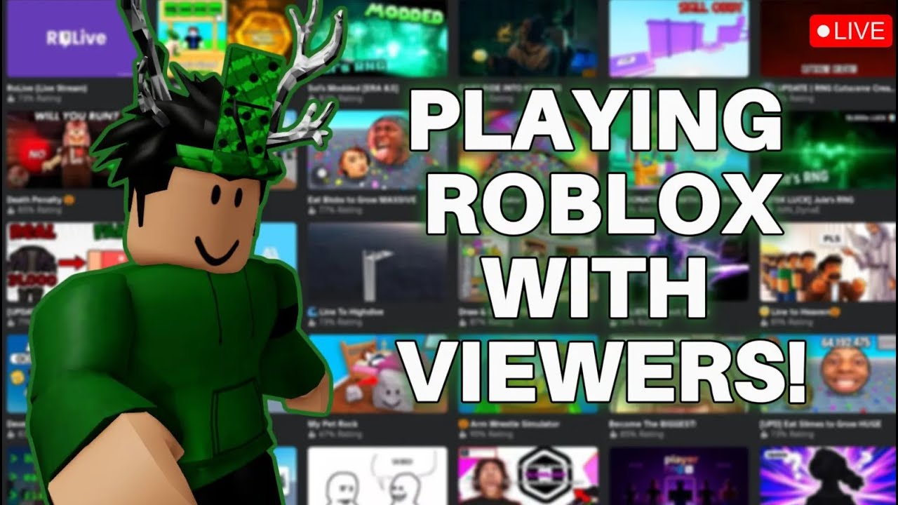 Playing ROBLOX Games with viewers! LIVE! - YouTube