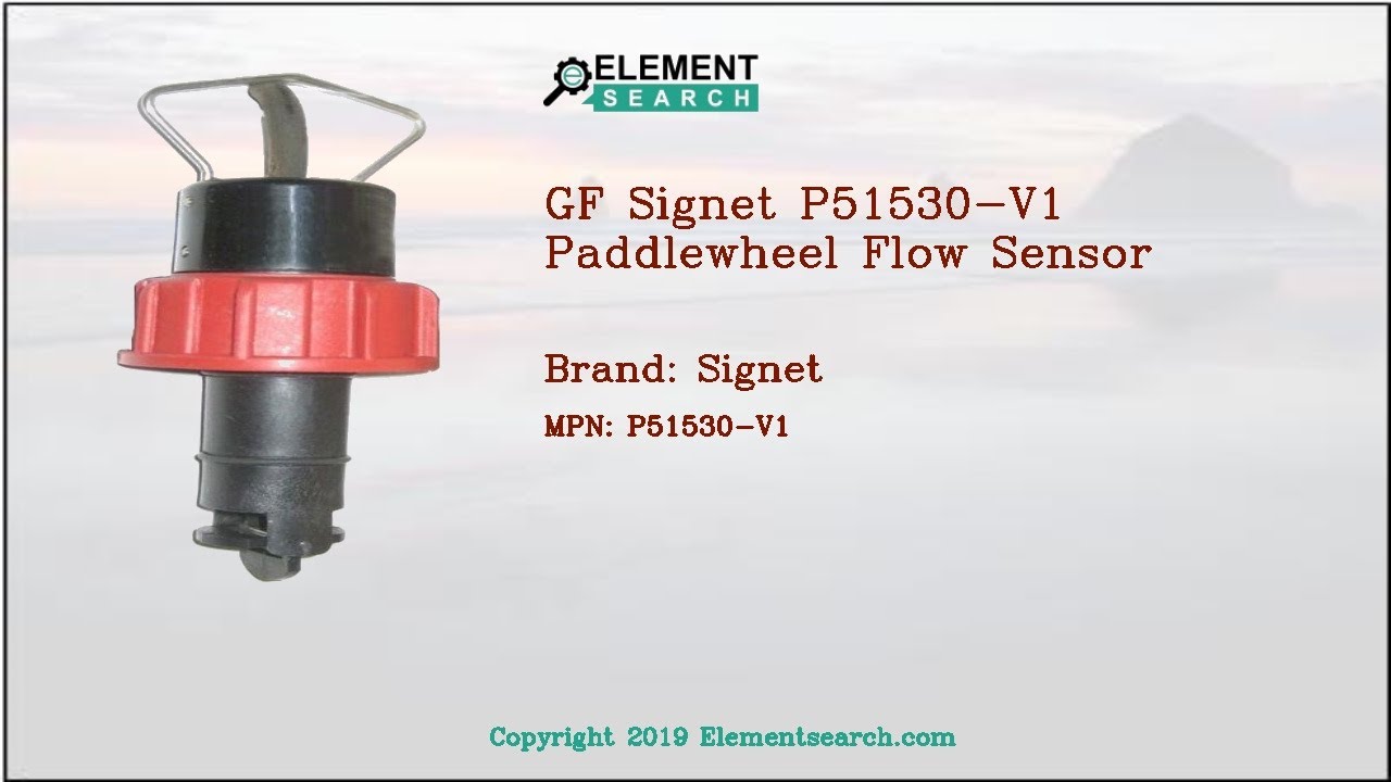 GF Signet P51530-V1 Paddlewheel Flow Sensor - YouTube