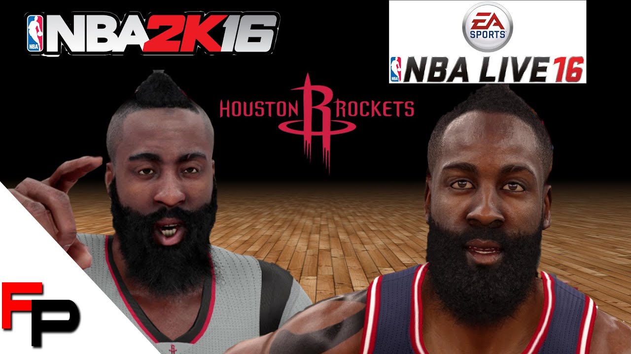 NBA 2K16 vs. NBA Live 16 - Houston Rockets - Player Faces - YouTube
