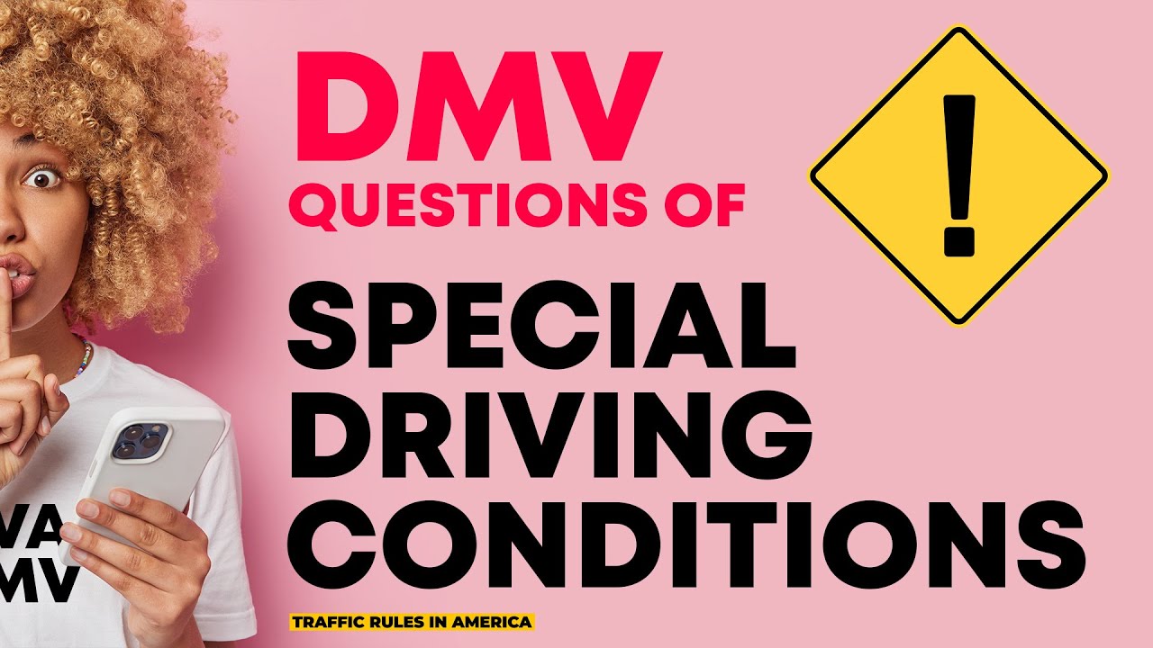 DMV Senior Written Test 2023 | Special Driving Condition | Questions ...