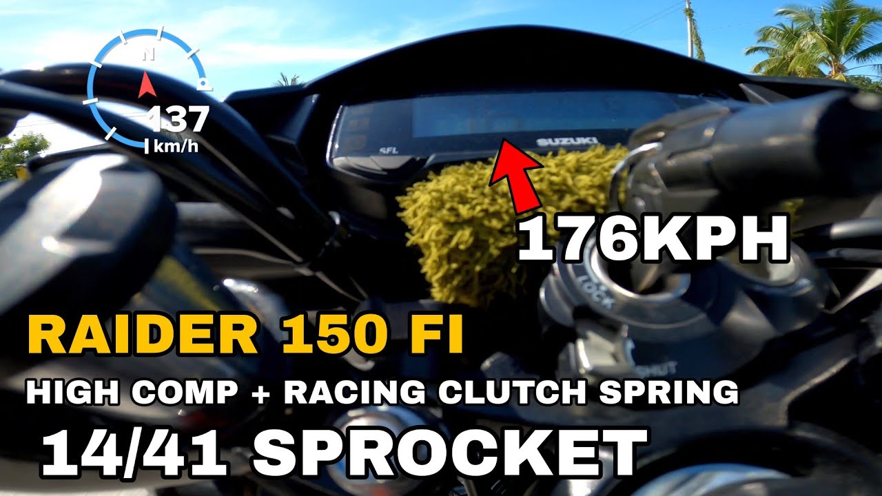 TOP SPEED RAIDER 150 FI NA NAKA HIGH-COMP AT RACING CLUTCH SPRING - YouTube