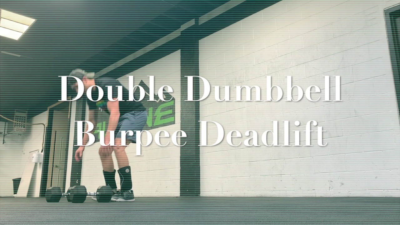 Double Dumbbell Burpee Deadlift Exercise Demo - YouTube