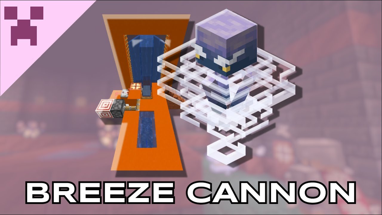 self-charging breeze cannon in Minecraft 23w45a (updated) - YouTube