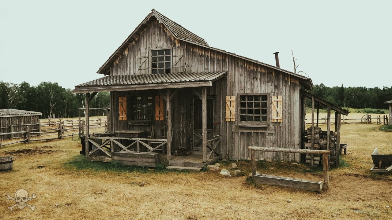 Relax To Sounds Horses by an Old Western Ranch House Ambience Stress ...