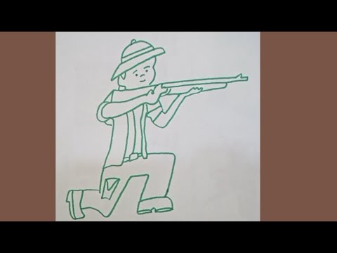 😭How to draw a hunter||Drawing|| - YouTube