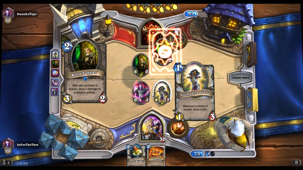 Hearthstone: Using the Priest's Buff Abilities - YouTube