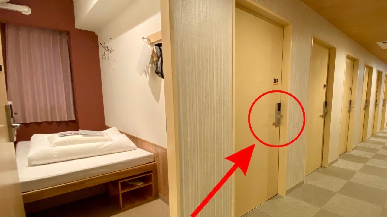 $17 Cheap Completely Private Room Capsule Hotel in Kyoto 🧏‍♀️ 🛏 THE ...