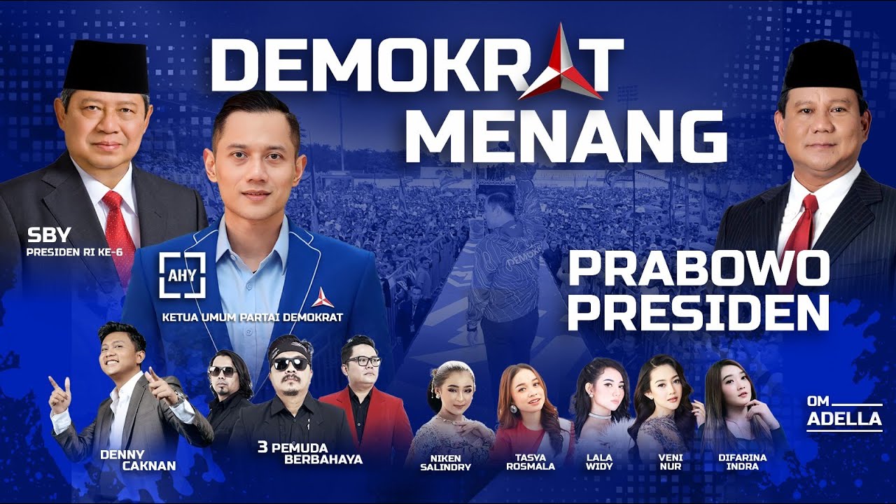 Rapat Akbar Partai Demokrat "Demokrat Menang, Prabowo Presiden" - YouTube