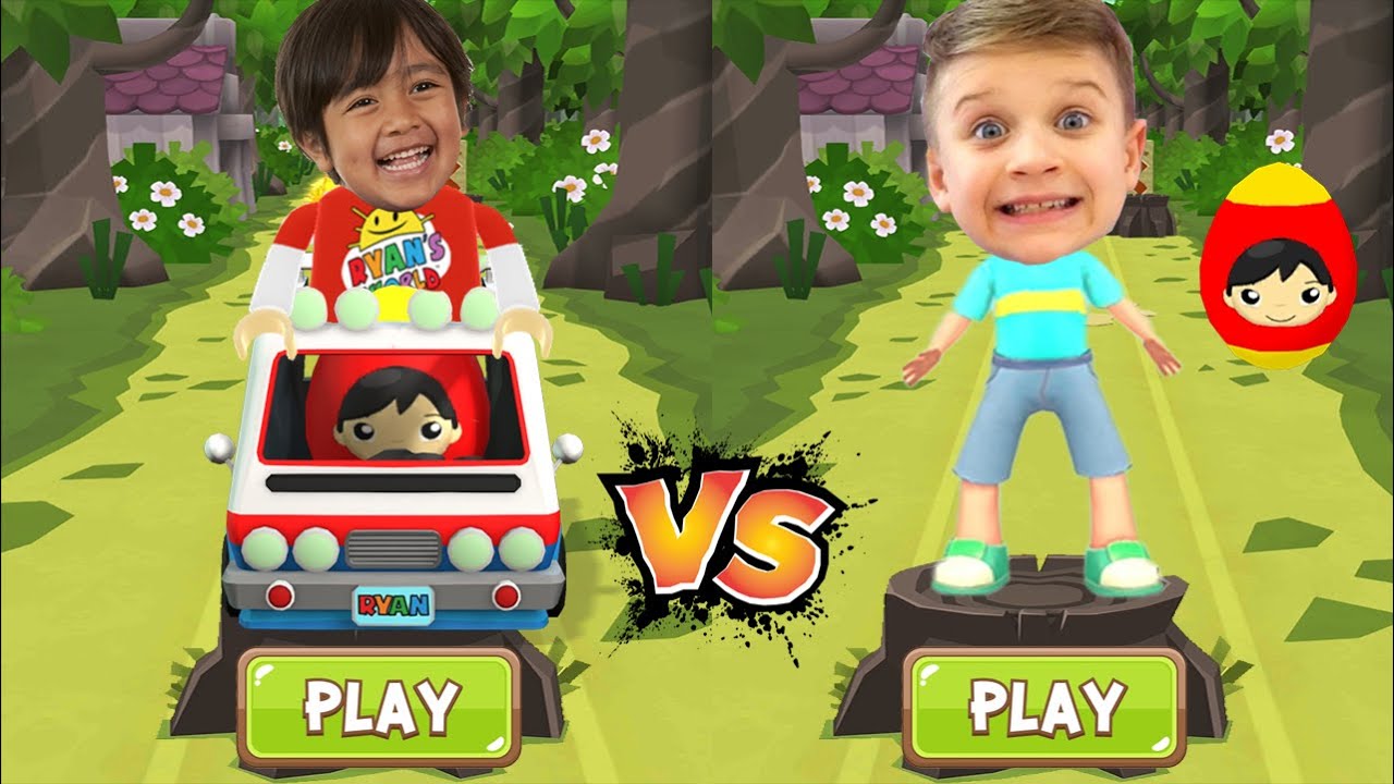 Tag with Ryan vs Diana Pet Dash - Ryan in Combo Car vs Diana's Brother Roma Gameplay - YouTube