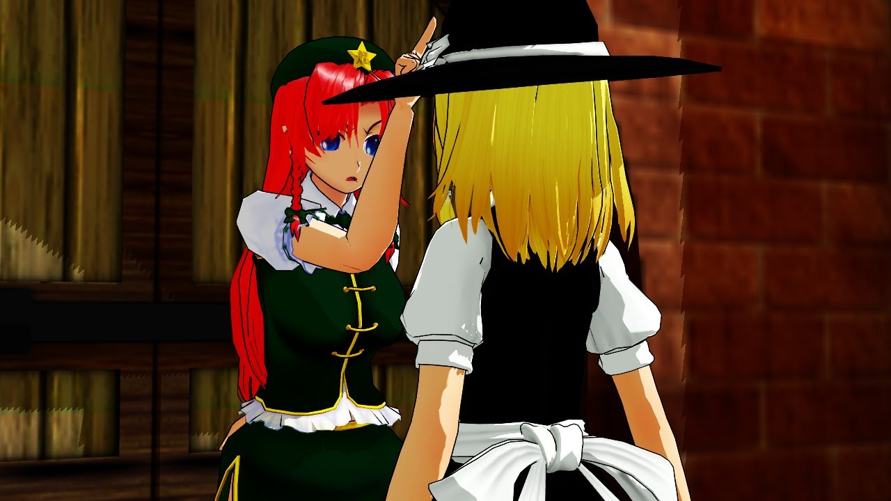 (東方/Touhou/Warhammer MMD) Meiling the angry guard (+ Motion DL) - YouTube