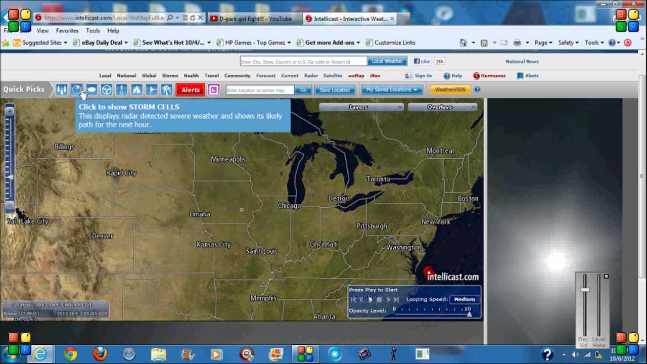 Weird Radar Circle on weather radar - YouTube