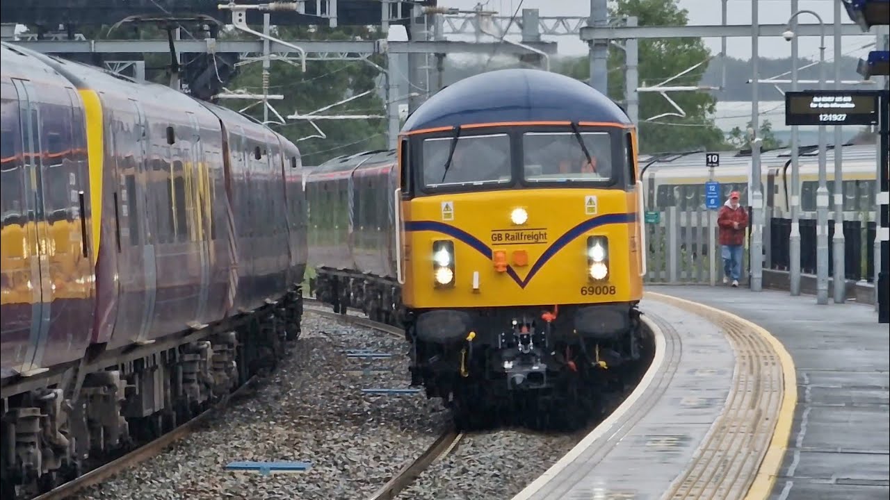 69008 finally returns from Northampton Ft ...