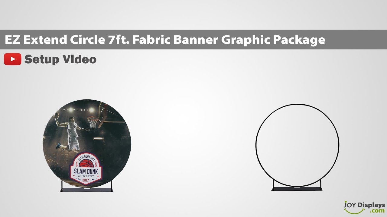 7 FT EZ Extend Circle Display Display Setup Tutorial - YouTube