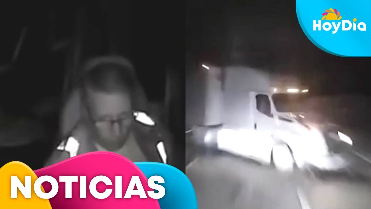 En video: Conductor aparentemente distraído choca contra un camión en ...