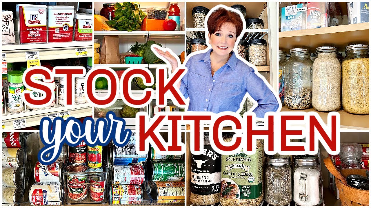STOCK YOUR KITCHEN FOR AFFORDABLE MAKE AT HOME MEALS! - YouTube