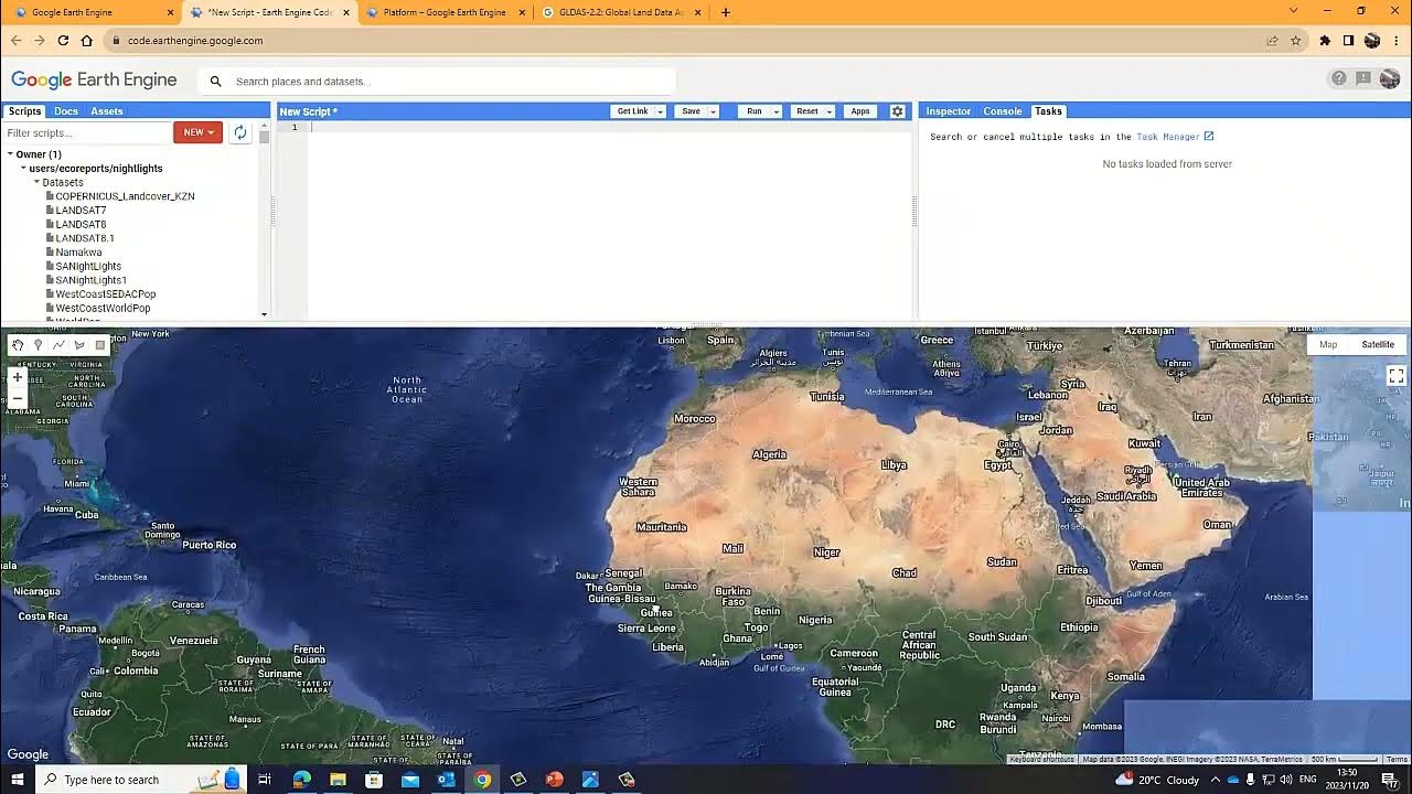 Introduction to Google Earth Engine - Datasets and Code Editor Tutorial ...