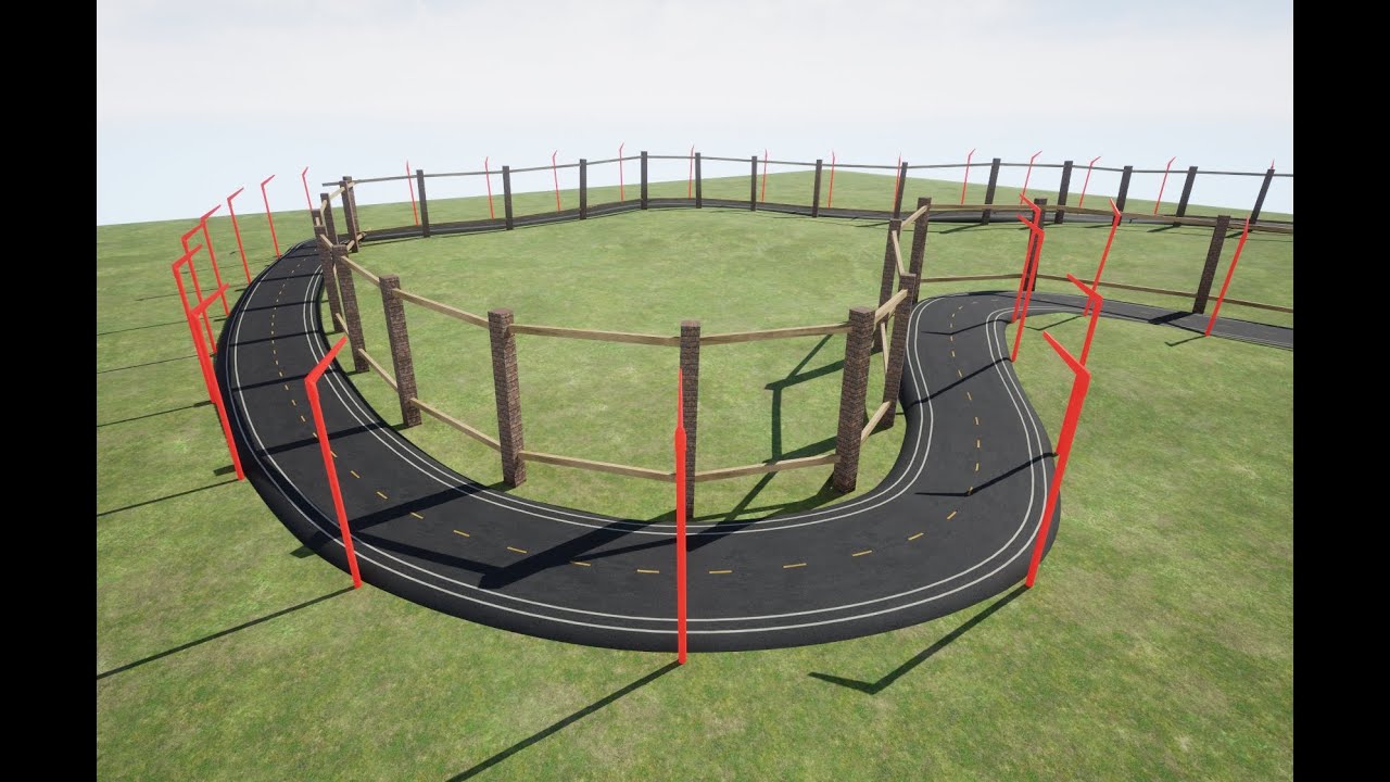Unreal Engine Plugin 'SplineCraft' - Creating Road on rough terrain ...
