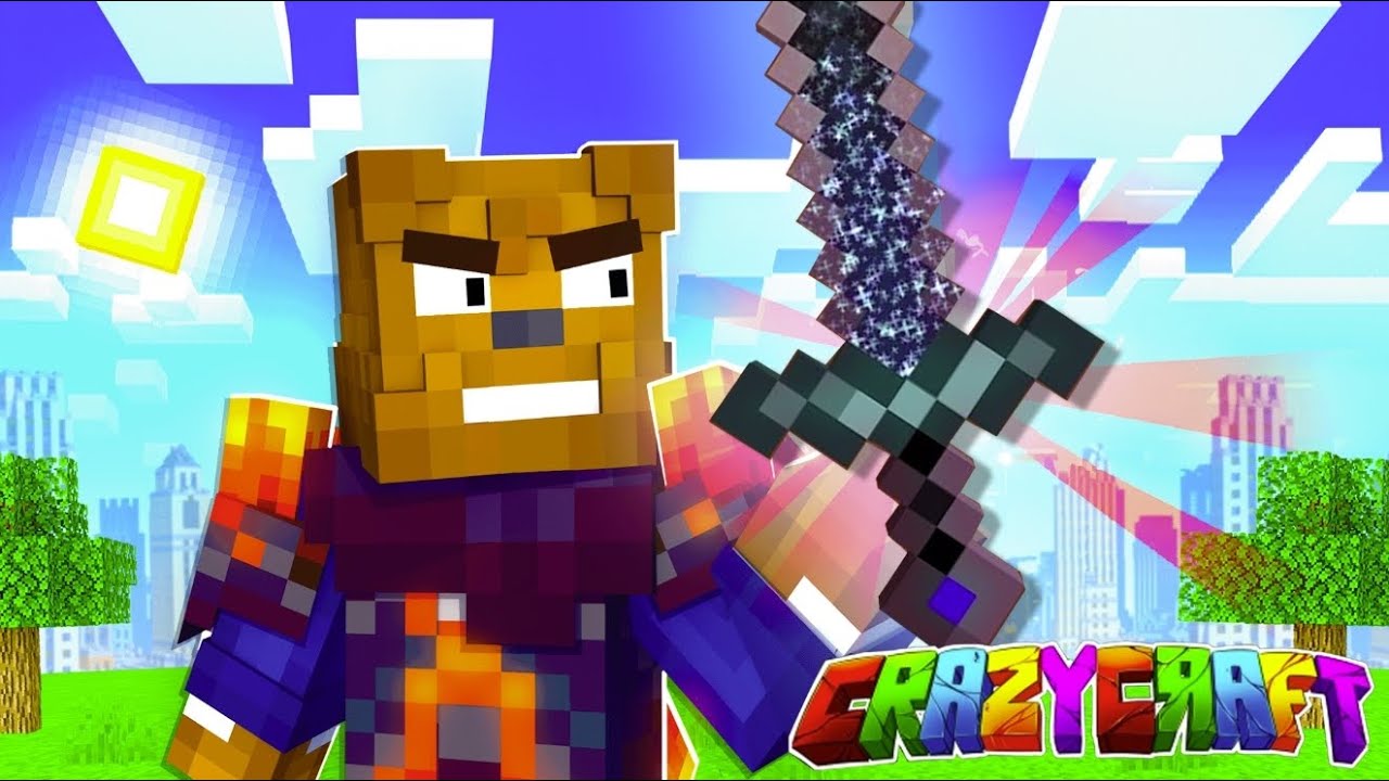 Crafting The INFINITY Sword In Minecraft Crazy Craft - YouTube