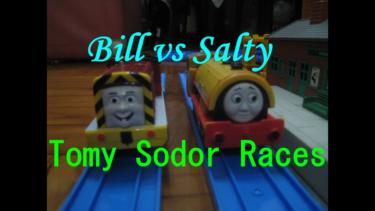 Tomy Sodor Races: Bill vs Salty Round 1 Race 7 - YouTube