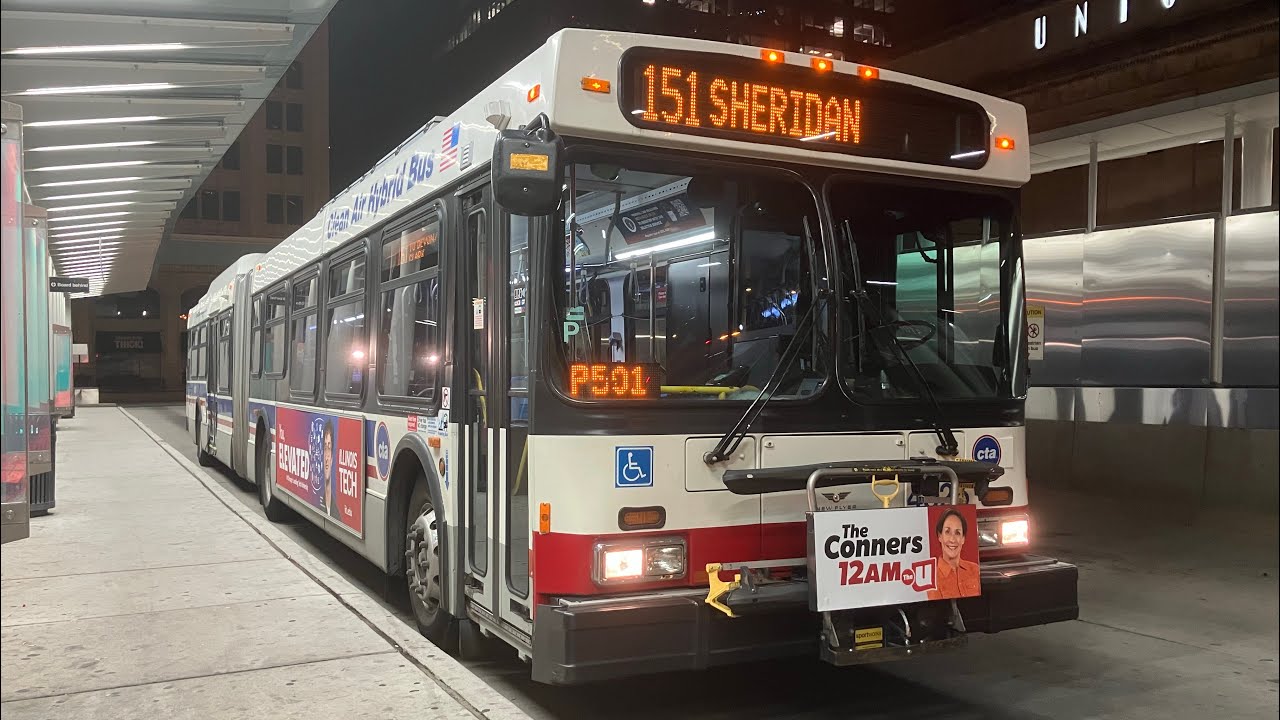 CTA On Board Riding 2008 New Flyer DE60LF Bus 4026 on Route 151 ...