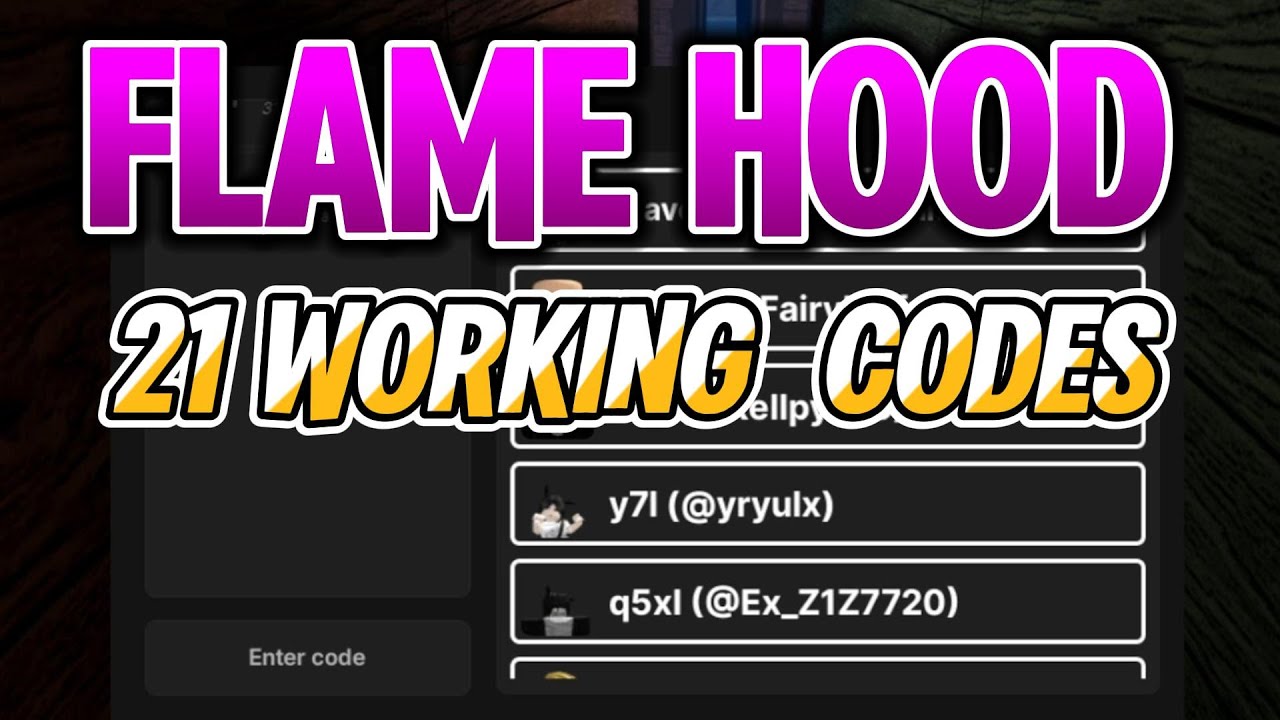 *NEW CODES* All Flame Hood [UPDATE] Working Codes for February 2025 ...