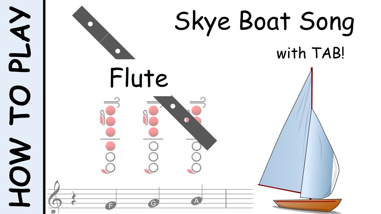 How to play Skye Boat Song on Flute | Notes with Tab - YouTube