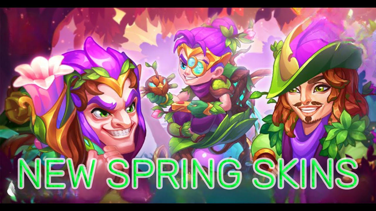 Hero Wars Spring Skins Isaac, Jet and Sebastian - YouTube