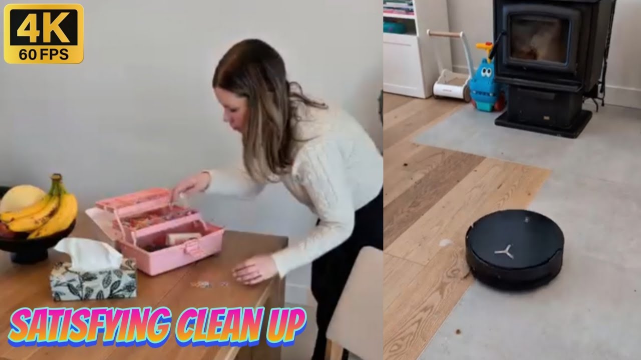 4K Cleaning Routine | Satisfying Kids Room Clean Up | Tiny Sofa, Toy ...