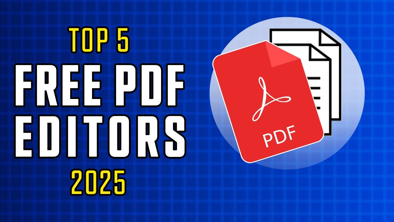 Top 5 Best Free PDF Editor 2025 | Free PDF Editor for Windows - YouTube
