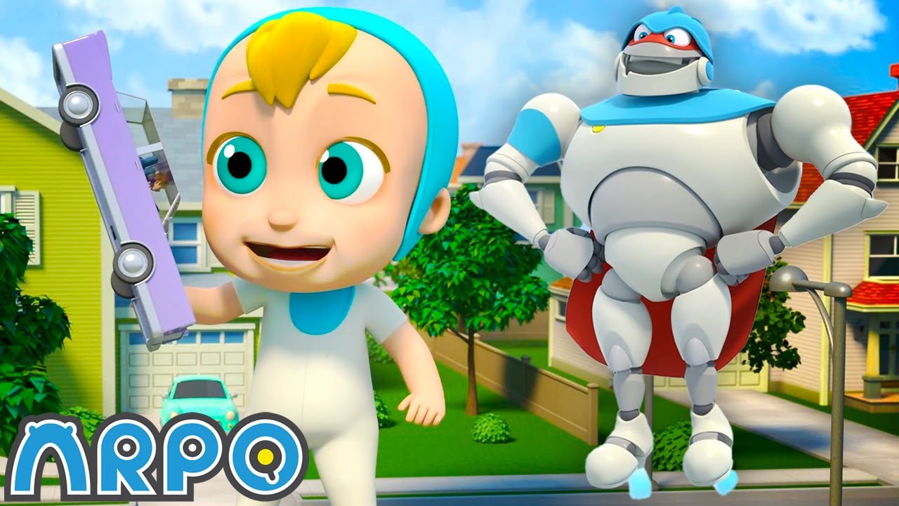Superhero ARPO's CRAZY Dream!!! | ARPO The Robot | Funny Kids Cartoon ...