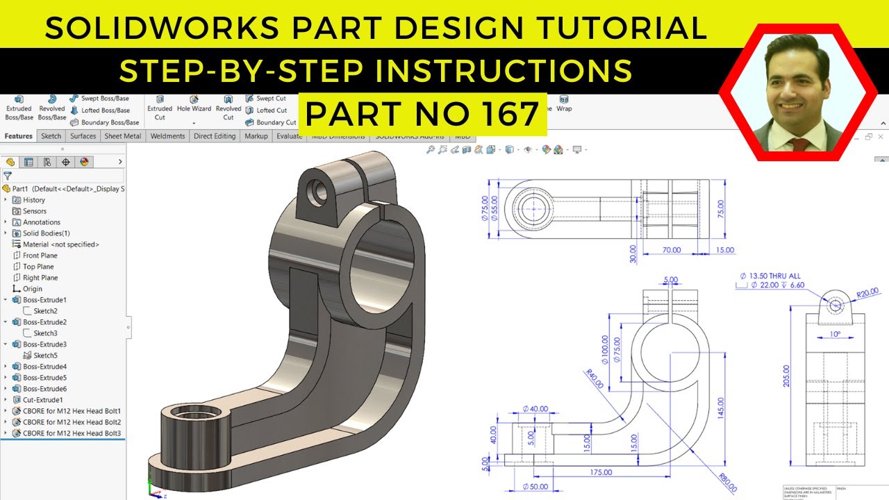 Mastering Part Design in SolidWorks: A Step-by-Step Tutorial for ...