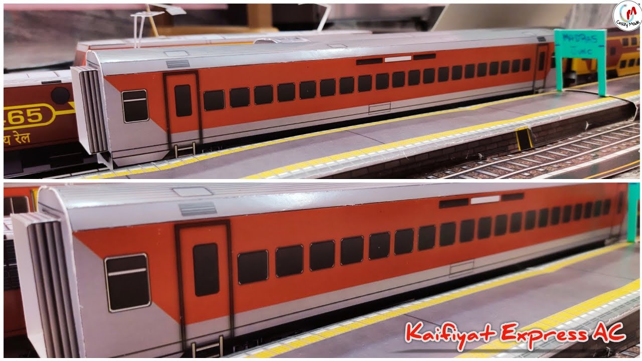 INDIAN TRAINS MODELS|DIY Paper Train|How to Make a Train With Paper ...