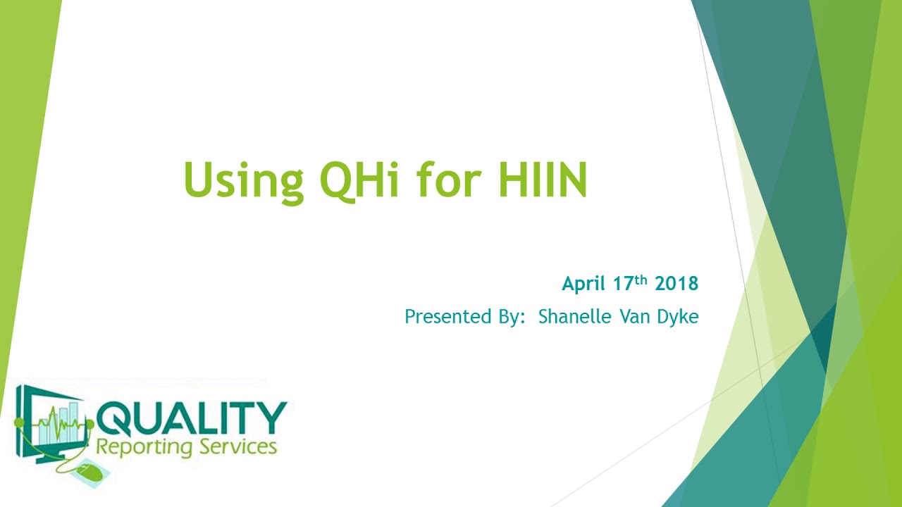 Using QHi for HIIN - YouTube