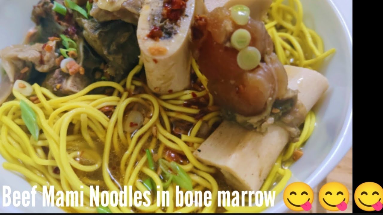 Beef Mami Noodles in bone marrow.😲😲😲 - YouTube