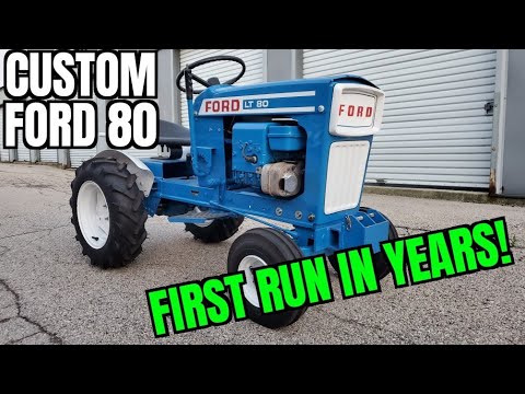 Steve's Custom Ford LT80 Garden Tractor - YouTube