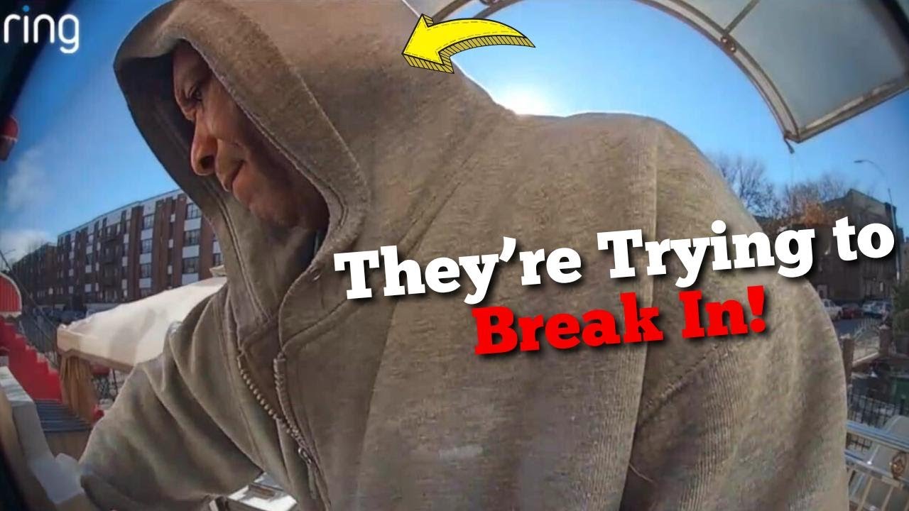 Stranger at the Door—Don’t Open It, Stay Safe! (Caught on Doorbell ...