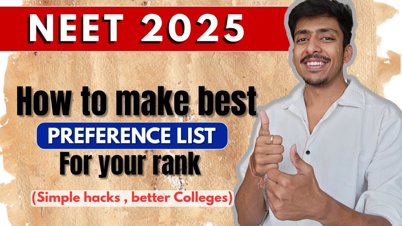 BEST WAY TO MAKE PREFERENCE LIST 🔥 TO GET BEST POSSIBLE COLLEGE #neet # ...