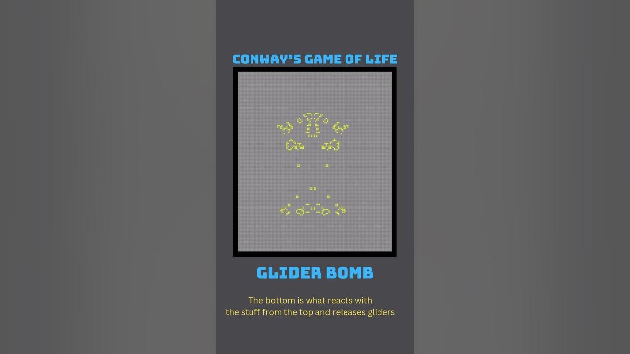 Glider Bombs, Conway's Game of Life - YouTube