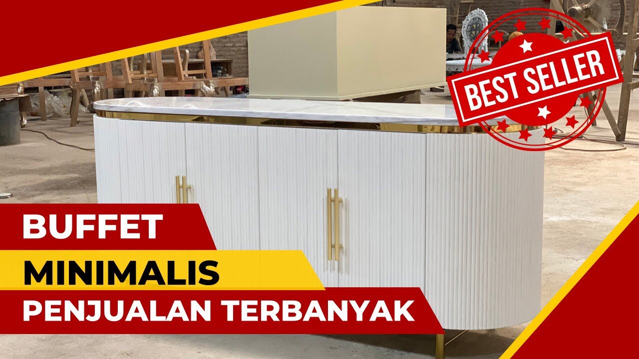 BUFFET MINIMALIS DENGAN LAPISAN MARMER MEWAH - YouTube