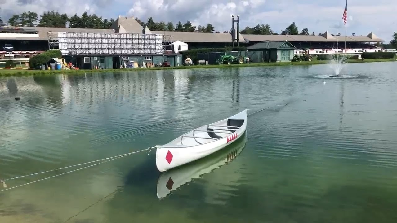 Traditional Travers Canoe honors Tiz the Law - YouTube